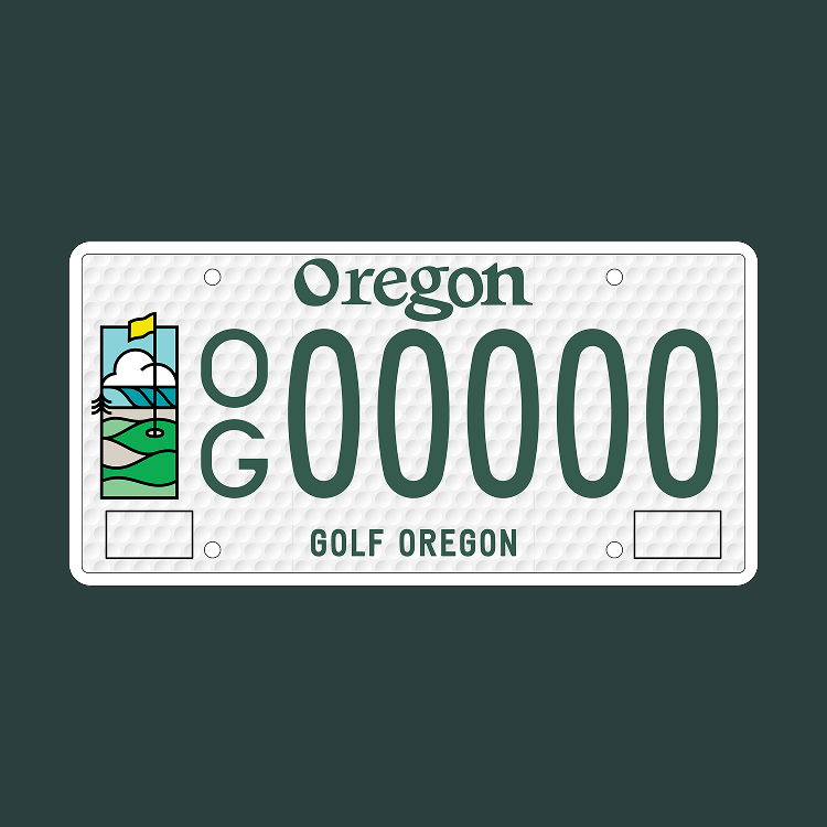 Golf Oregon License Plate | Oregon Golf Association